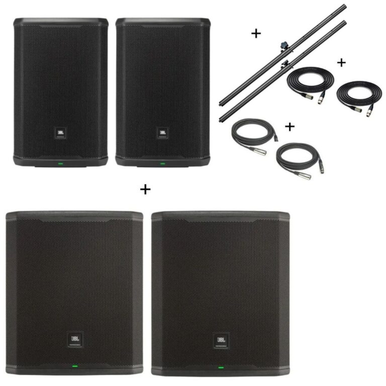 JBL PRX 915/918XLF 8000w Active Speaker Bundle 1 - DJ Mix Club