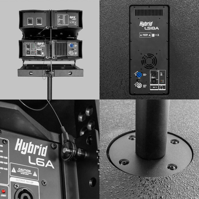 Hybrid L6A Dual Active 6″/1″ Line Array Speaker - DJ Mix Club