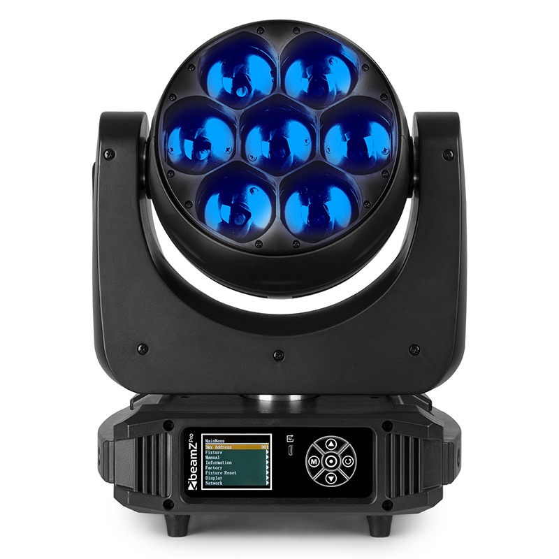 Beamz MHL740 LED Moving Head Zoom 7x40w - DJ Mix Club