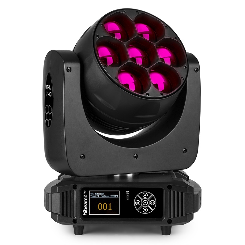 Beamz MHL740 LED Moving Head Zoom 7x40w - DJ Mix Club