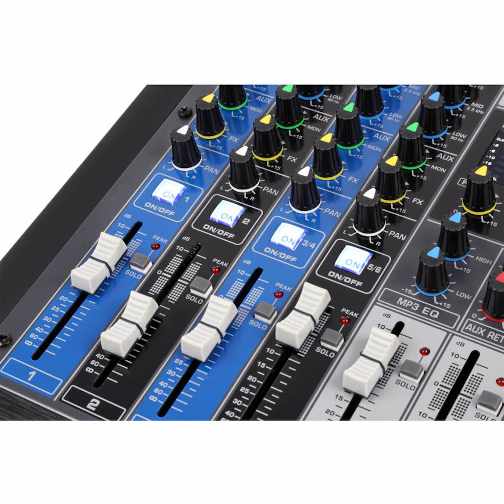 Power Dynamics PDM-S604 Stage Mixer with DSP/BT/USB/MP3 - DJ Mix Club