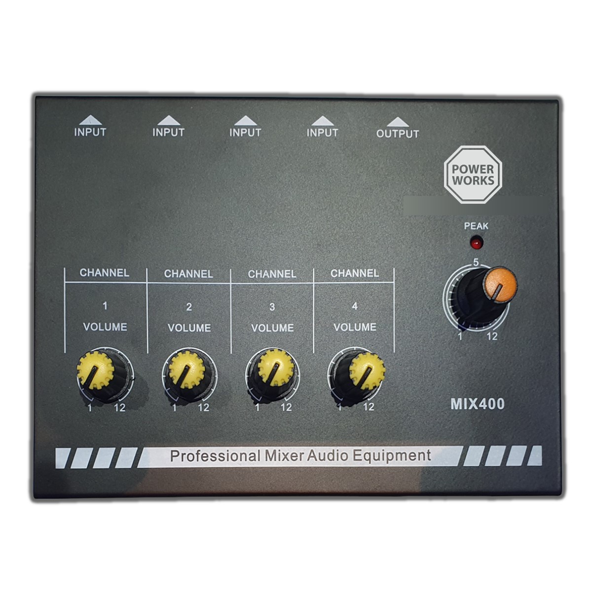 PowerWorks PW-MIX400 4 Channel Mixer - DJ Mix Club