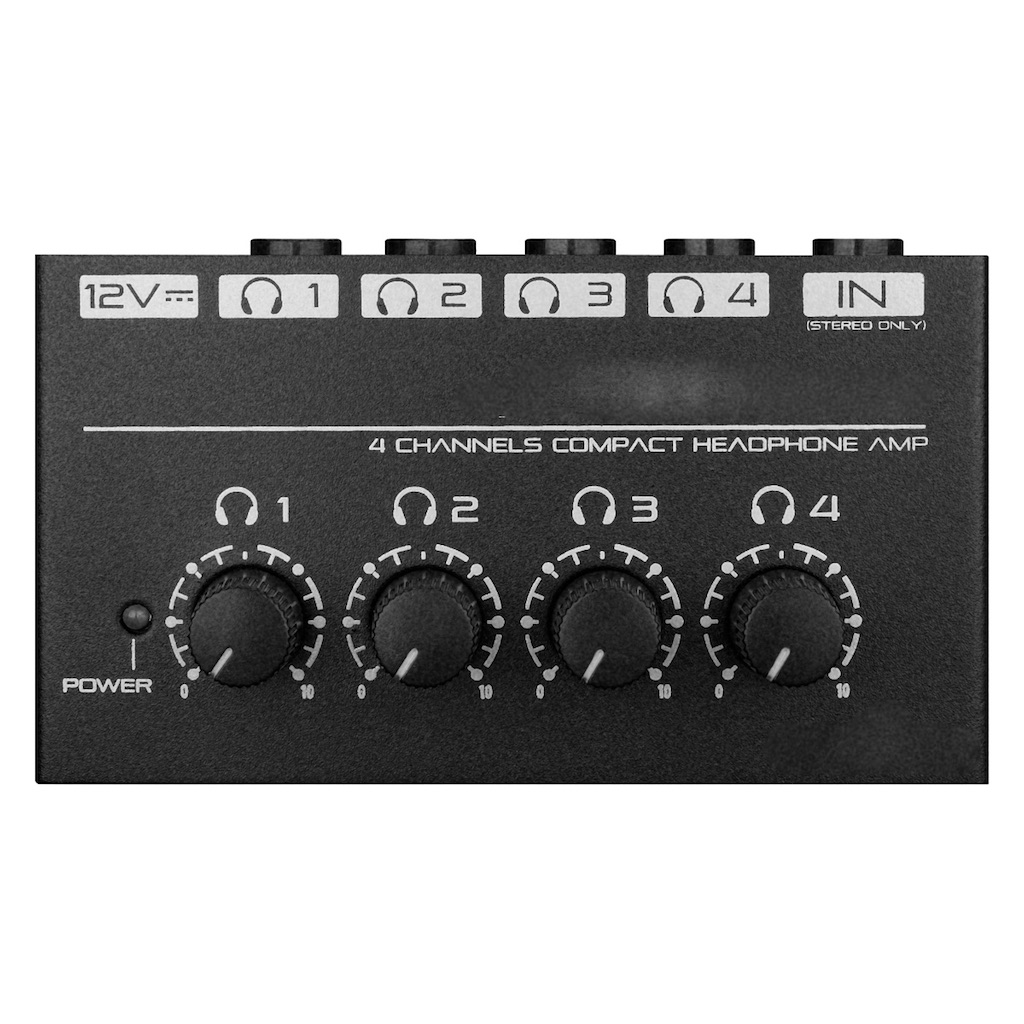 PowerWorks HA400PW 4 Channel Mini Headphone Amplifier - DJ Mix Club