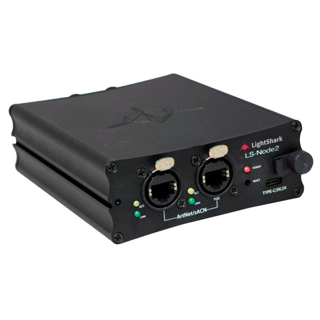Lightshark LS Node2 DMX512 XLR5 2x Input/Output Node - DJ Mix Club