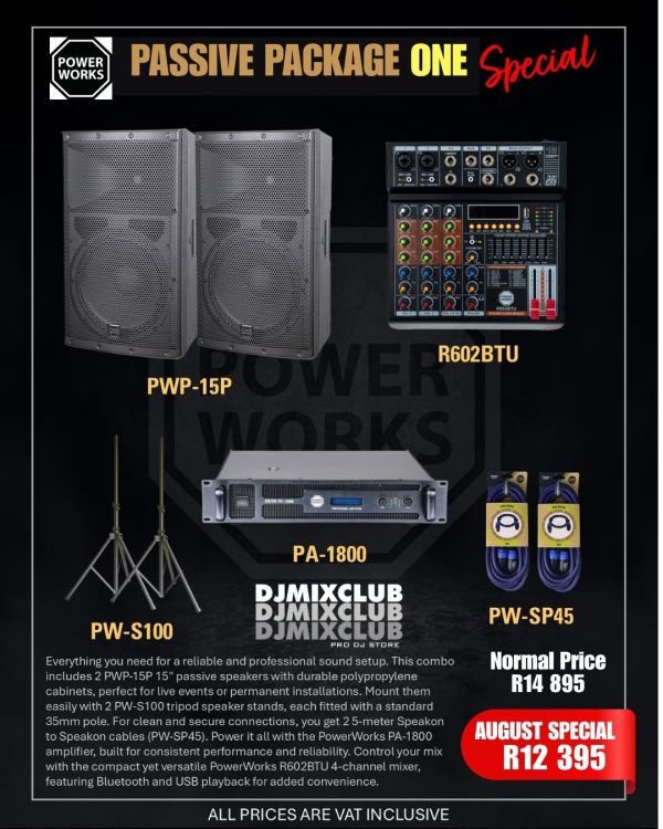 PowerWorks Passive - Speaker Package One - DJ Mix Club