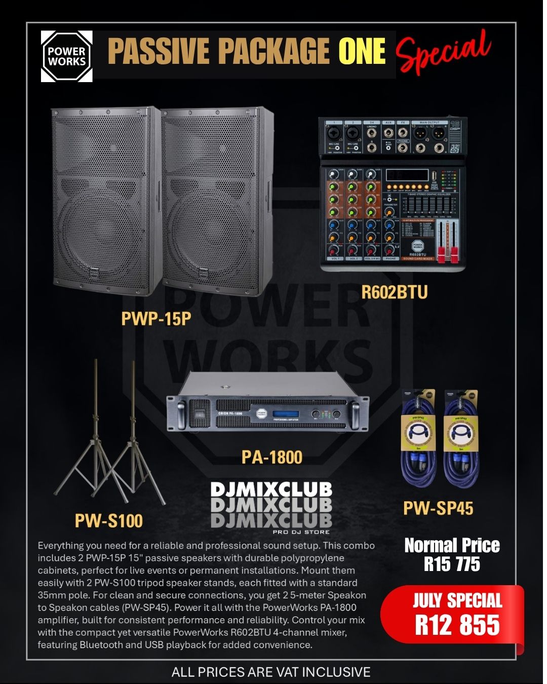 PowerWorks Passive 'Speaker Package One' - DJ Mix Club