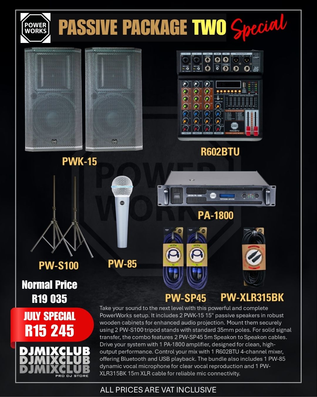 PowerWorks Passive 'Speaker Package Two' - DJ Mix Club