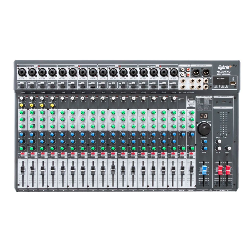 Hybrid+ MC16FXU Analogue Band Mixer - DJ Mix Club