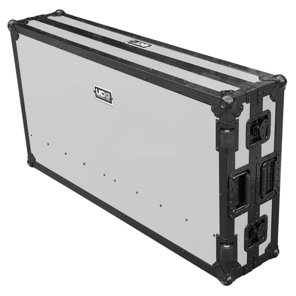 UDG Ultimate Flight Case Portable Z-Style DJ Table Plus (Wheels) WH ...